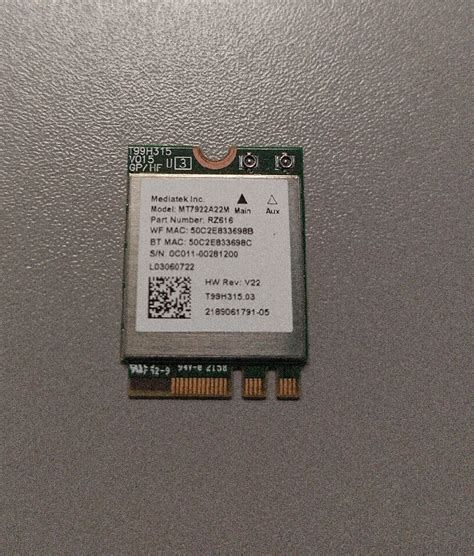 Mediatek WiFi 6E MT7922 AMD RZ616 Piastów Kup teraz na Allegro