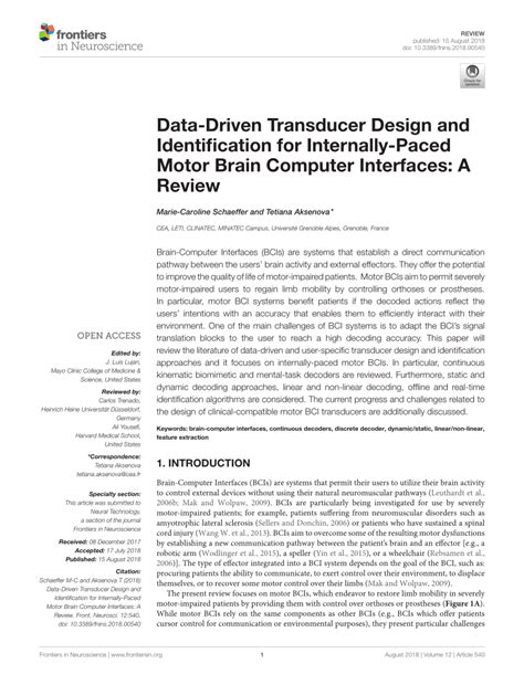Pdf Data Driven Transducer Design And Identification For Internally