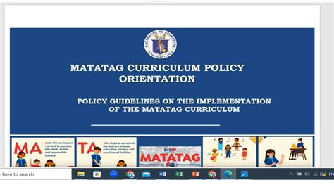 Matatag Class Program Based On Policy Finalpptx Education