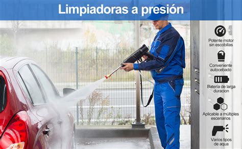 Pistola de Lavado de Alta Presión Hidrolavadora Limpiador Portátil Inalámbrico 48V Kit de