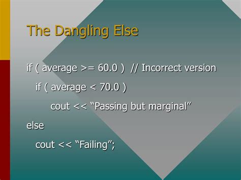 ppt the if then else statement using c powerpoint presentation