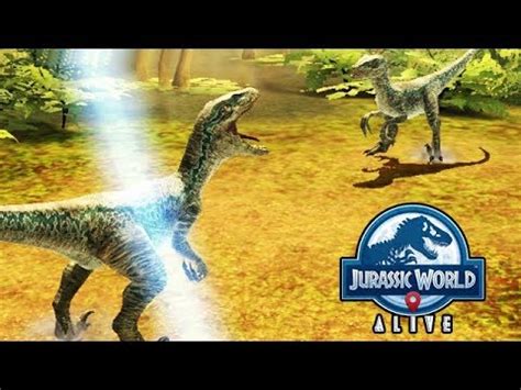 Blue Vs Blue Raptor Fight Jurassic World Alive Youtube