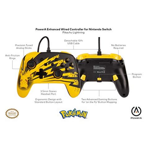 PowerA Pokemon Enhanced Wired Controller For Nintendo