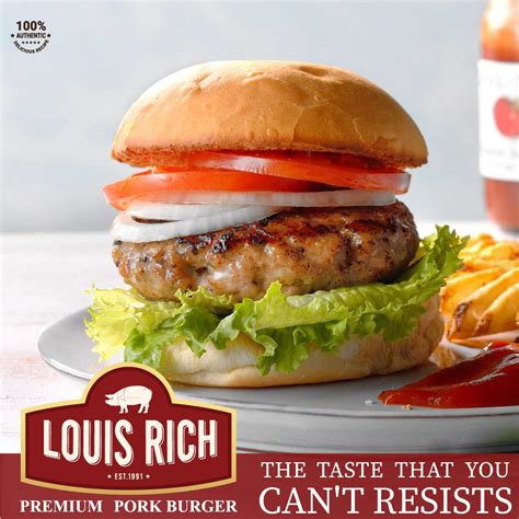 Louisrich Louisrich Porkburger🍔 Get Your Louis Rich Pork Burger