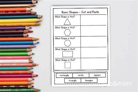 Basic Shapes Printable Shape Worksheets 2d Shapes Practice Learn Shapes