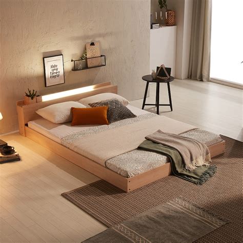 침대매트리스 오벤 저상형 Led조명 Usb포트 침대 Ssq 매트포함 오늘의집 쇼핑