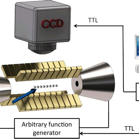 Schematic Of The X Shaped Segmented Linear Paul Trap The Cooling Laser