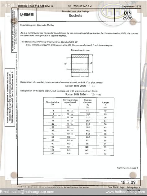 Din2986 Threaded Steel Pipe Fittings Sockets 1