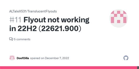 Flyout Not Working In 22h2 22621900 · Issue 11 · Altalex531