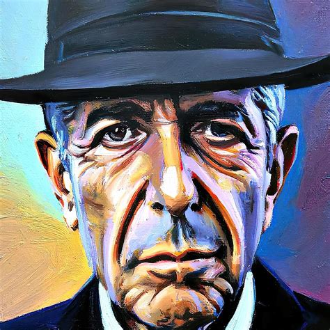 Leonard Cohen Digital Art By Mauricio Sobalvarro Fine Art America