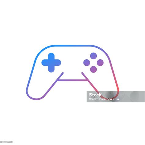 게임 패드 그라데이션 색상 실선 아이콘 디자인입니다 인포그래픽 웹 페이지 모바일 앱 Ui Ux 및 Gui 디자인에 적합합니다