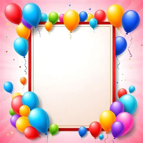 рамка приглашения на вечеринку дня рождения вертикальный фон пустое место для копирования текста