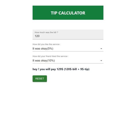 Azka Javed On Linkedin Tip Calculator In React Deployed On Vercel