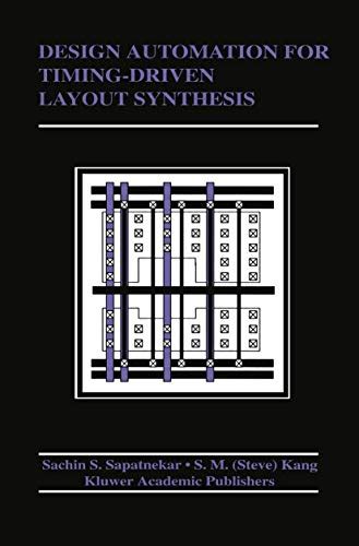 Design Automation For Timing Driven Layout Synthesis The Kluwer