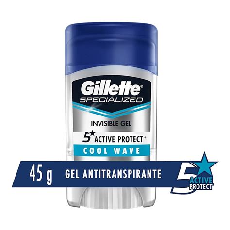 Antitranspirante Gillette Specialized Gel Invisible Cool Wave 45 g ...