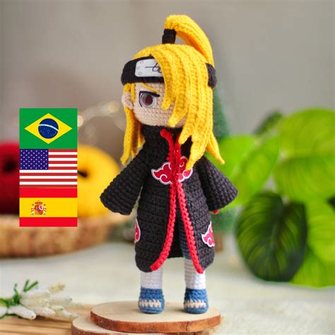 PADRÃO DEIDARA AMIGURUMI EM PDF Amigurumis da Vit