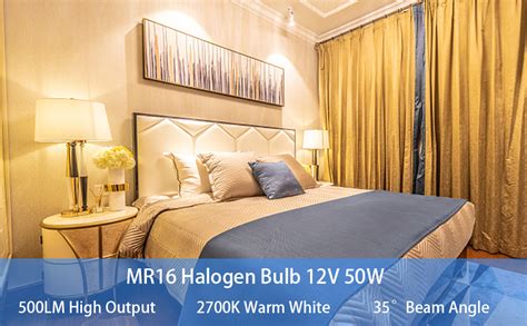 Weshlmpo Gu53 Halogen Light Bulbs 2 Pin Durable High Output Mr16 50w