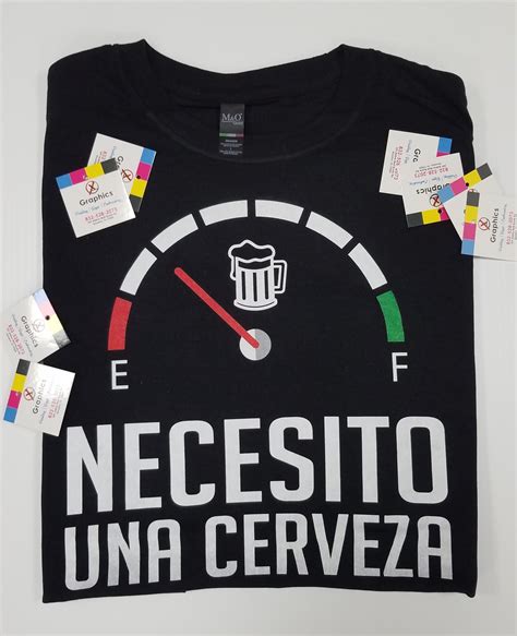 Necesito Una Cerveza Tshirt Men Women Spanish Quote Funny Need Etsy