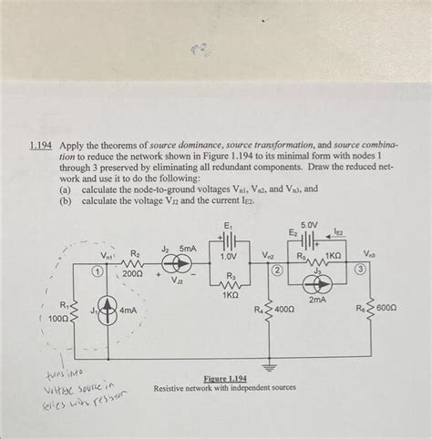 Solved 1194 Apply The Theorems Of Source Dominance Source