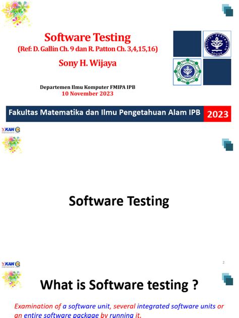 11a Software Testing Compressed Pdf Software Testing Software Bug