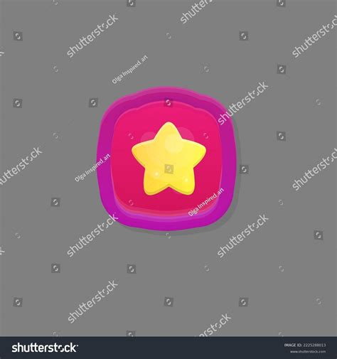Game Ui Star Icon Window Button Stock Vector Royalty Free 2225288013