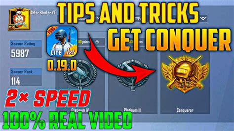 100 Working Conqueror Tips And Tricks Pubg Mobile Lite Pubg Lite