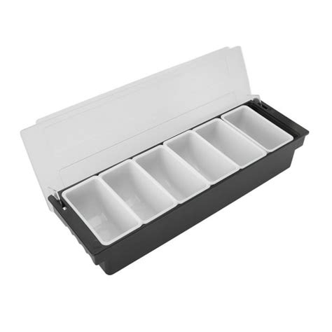 Condiment Containercondiment Caddy Durable Plastic Bar Fruit Caddywith