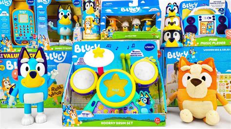 Bluey Toy Collection Unboxing Review 🥁 Bluey Hooray Drum Set And Bluey