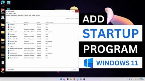 How To Add Program In Startup In Windows 11 Youtube