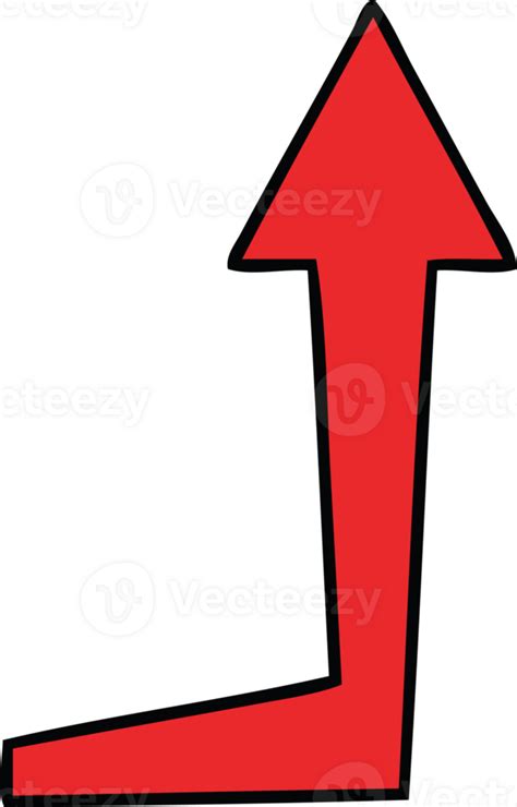 Quirky Hand Drawn Cartoon Arrow 44289770 Png