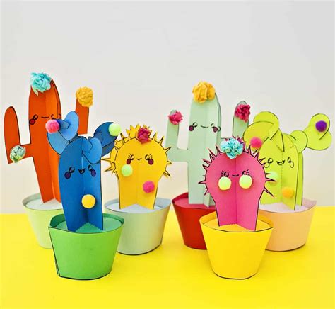 How To Make A 3d Paper Cactus Simple And Easy Diy Pap