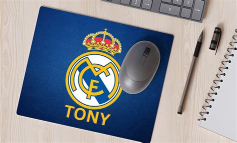 Real Madrid Custom Mouse Pad Personalized Gift Real Madrid Fan Fan