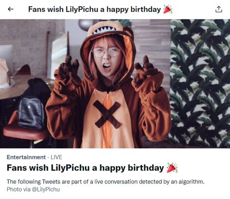 Happy Birthday Lily Rlilypichu