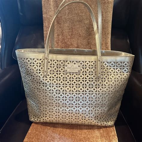 Kate Spade Bags Kate Spade Laser Cut Gold Tote Poshmark