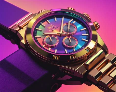 Luxury Gold Analog Watch For Men And Women Premium Ai Generated Image