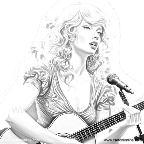 Kolorowanki Taylor Swift 02 Taylor Swift