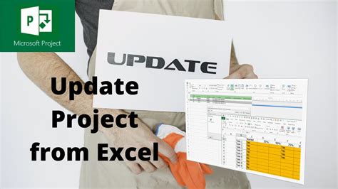 How To Update A Microsoft Project Plan Using Excel Youtube