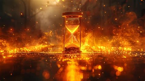 Premium Photo A Concept Of Time Running Out With Sand Falling From A