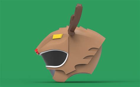 Power Ranger Wild Force Gao Reindeer Helmet Free 3d Model 3d Printable