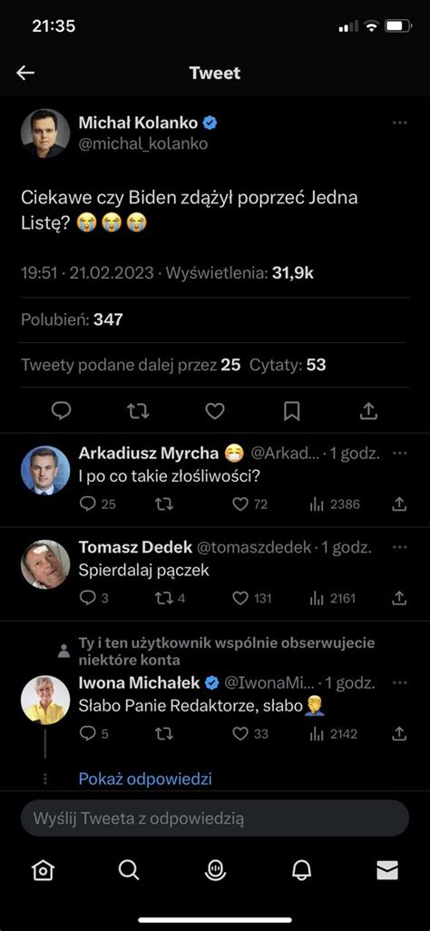 Blanka Aleksowska on Twitter Red Kolanko ośmielił się zażartować z