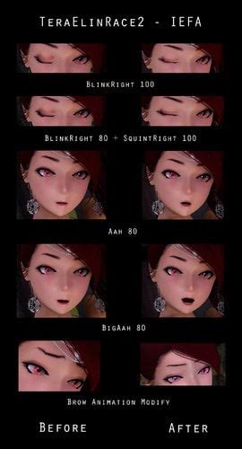 Tera Elin Race 2 Improved Expressive Facial Animation Animation