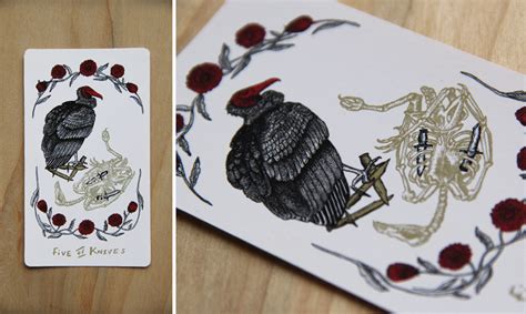 Five of Knives - Slow Holler Tarot Project