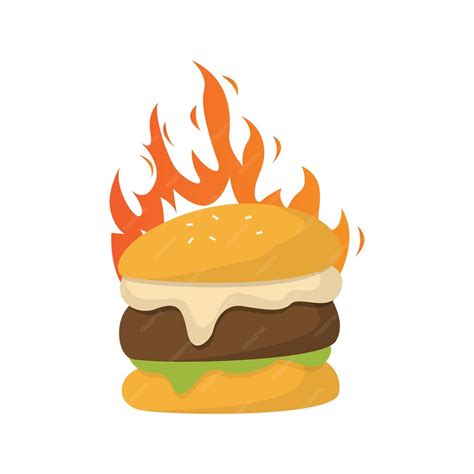 Premium Vector Burger Logo Fast Food Design Bread And Meat Vector