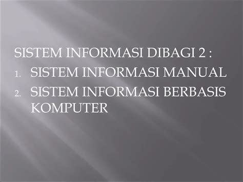 Presentasi Konsep Dasar Sistem Informasi Ppt