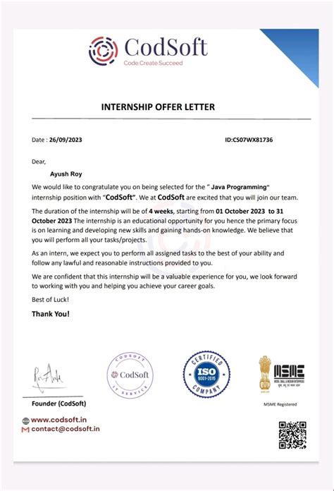 Ayush Roy On Linkedin Codsoft