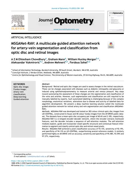 Pdf Msganet Rav A Multiscale Guided Attention Network For Artery