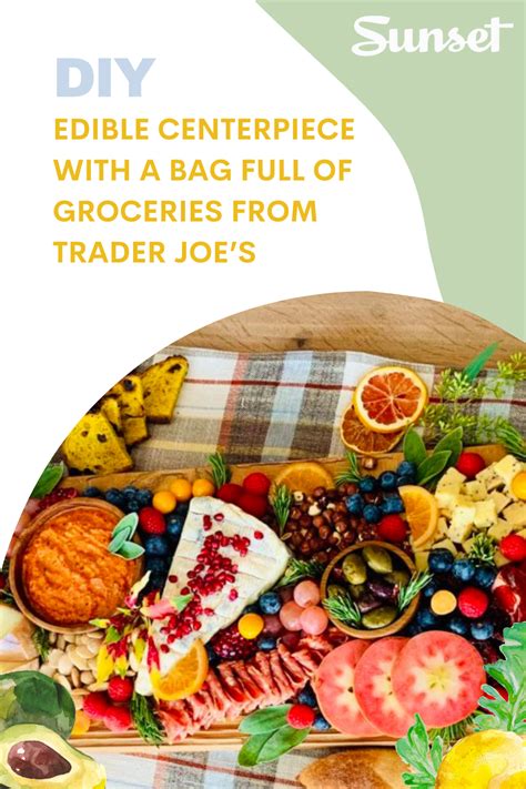 Diy This Gorgeous Edible Centerpiece With A Bag Full Of Groceries From