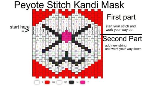 How To Make A Kandi Mask Peyote Stitch By Toxicstar Kandi Photos On