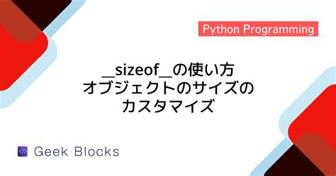 Python 戻り値の型を指定する Geekblocks