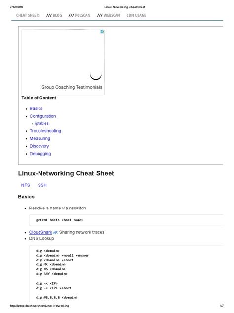 Linux Networking Cheat Sheet A Comprehensive Guide To Linux Network
